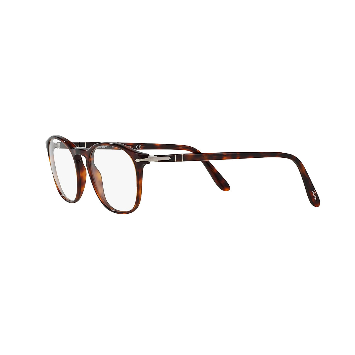 Persol PO3007V Square Prescription Eyewear Frames, Havana/Demo Lens, 50 mm