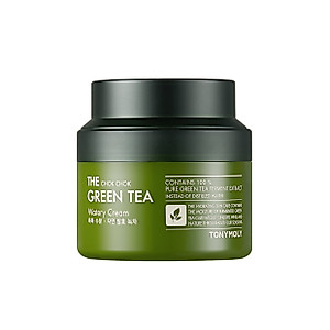 TONYMOLY The Chok Chok Green Tea Watery Moisture Cream, Intense Skin Hydration with Green Tea Extract and Antioxidants, 3.4 oz.