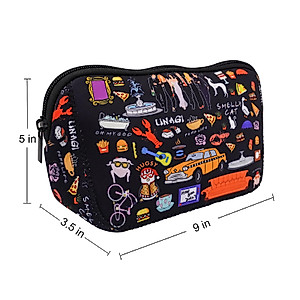 Funny Makeup Bag,Funny TV Show Merchandise,Cosmetic Bags for Women,Small Zipper Pouch,Toiletry Bag,Small Make Up Bag for Your Purse,Funny TV Show Gifts for Women Girl Teacher Mom Birthday Gift