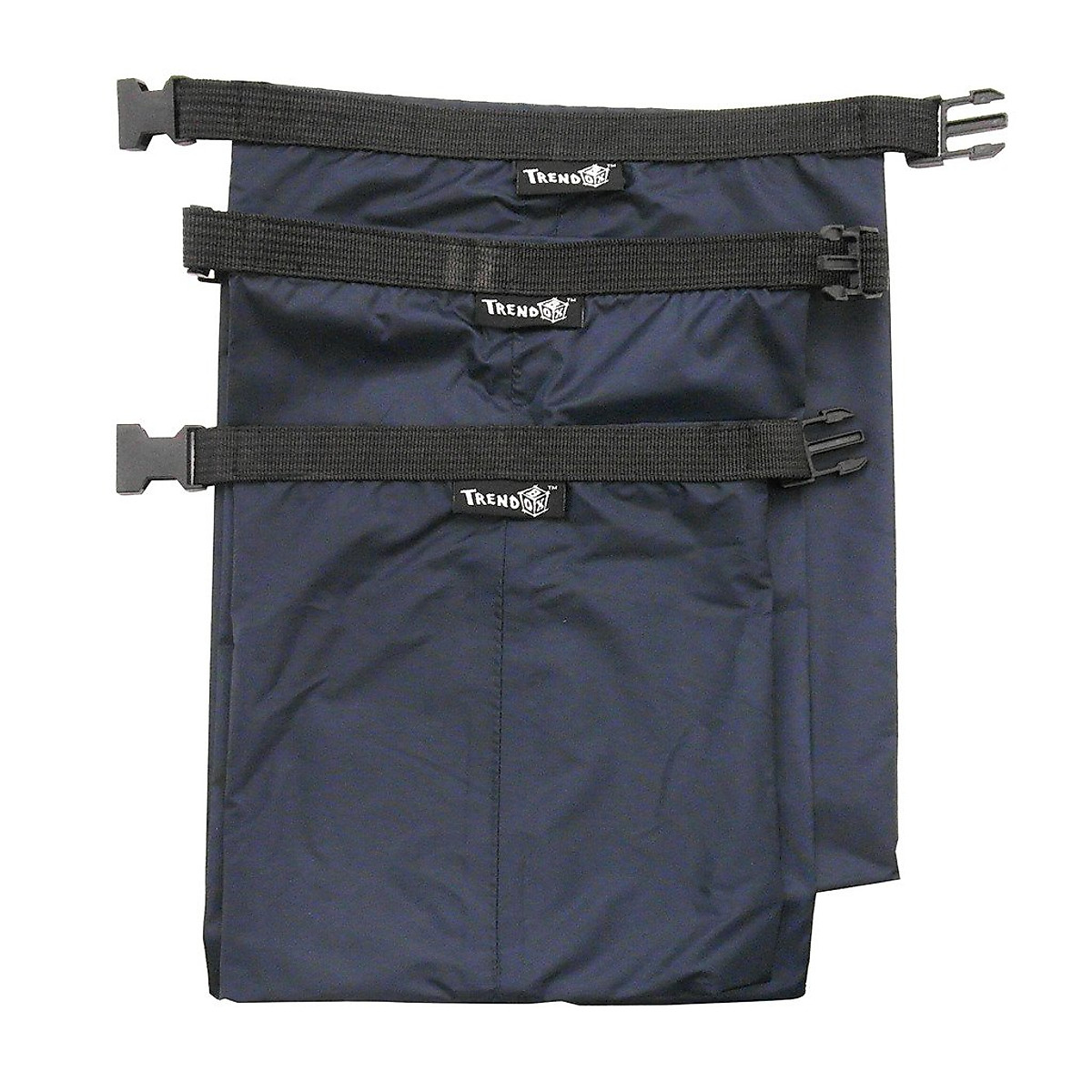 TRENDBOX Dark Blue - Set of 3 Sizes Roll Top Waterproof Dry bag Kit Storage Compression Bag Sack Poch Packing Organizers Water Resistant Camping Travel