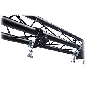 DJ Triangle Truss Extension Lighting System by GRIFFIN | Mounts on your Speaker Stands | Trussing Stage Kit for Smoke Machines & Dance Can Lights | C Clamps Mounting Brackets & Platform Hardware Set