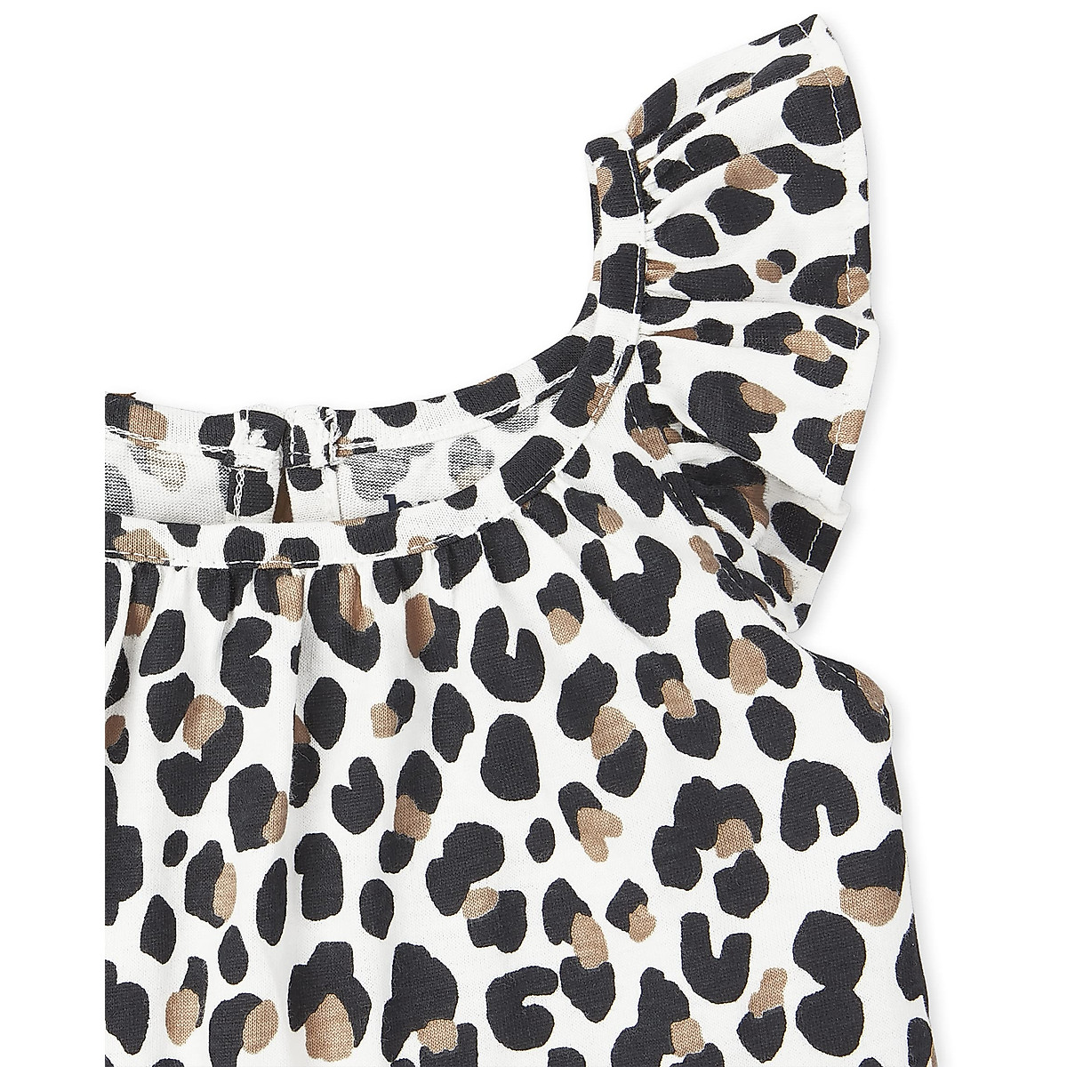 The Children's Place Baby Girls Sleeveless Playwear Sets 4-Pack, Leopard Black, 12-18 Months