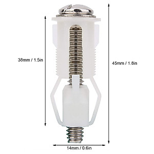 3 Pair Screws Set,Universal Toilet Seat Parts Including Screw with Plastic Nuts and Washers Parts Kit for Fixing the Top Toilet Seat Fixings Fitting Accessory Toilet Repairing Tools