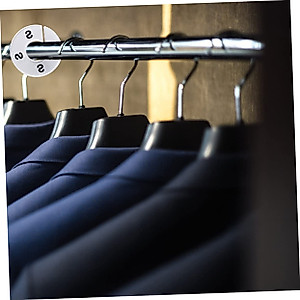 STOBAZA Size Rings for Clothing Racks 30 Pcs Market Size Store Clothing Size Circle Clothes Size Dividers Clothing Size