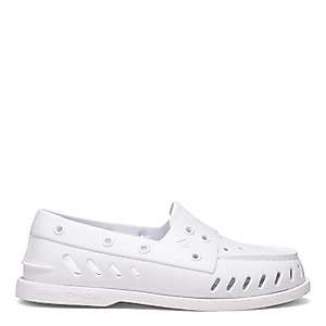 Sperry womens Authentic Original Float Boat Shoe, White, 9 US