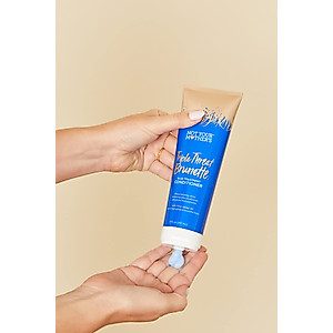 Not Your Mother's Triple Threat Brunette Shampoo and Conditioner (2-Pack) - 8 fl oz - Blue Shampoo and Conditioner for Brunettes - Reduces Brass, Enhances Hair Shine, Moisturizes Hair