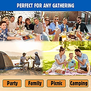 LIMOEASY Chilled Condiment Server, Clear Garnish Tray with Lid for Bar for Parties with 5 Removable Compartments, Ice Serving Bowl, Serving Containers for Fruit, Caddy, Snack, Sauce