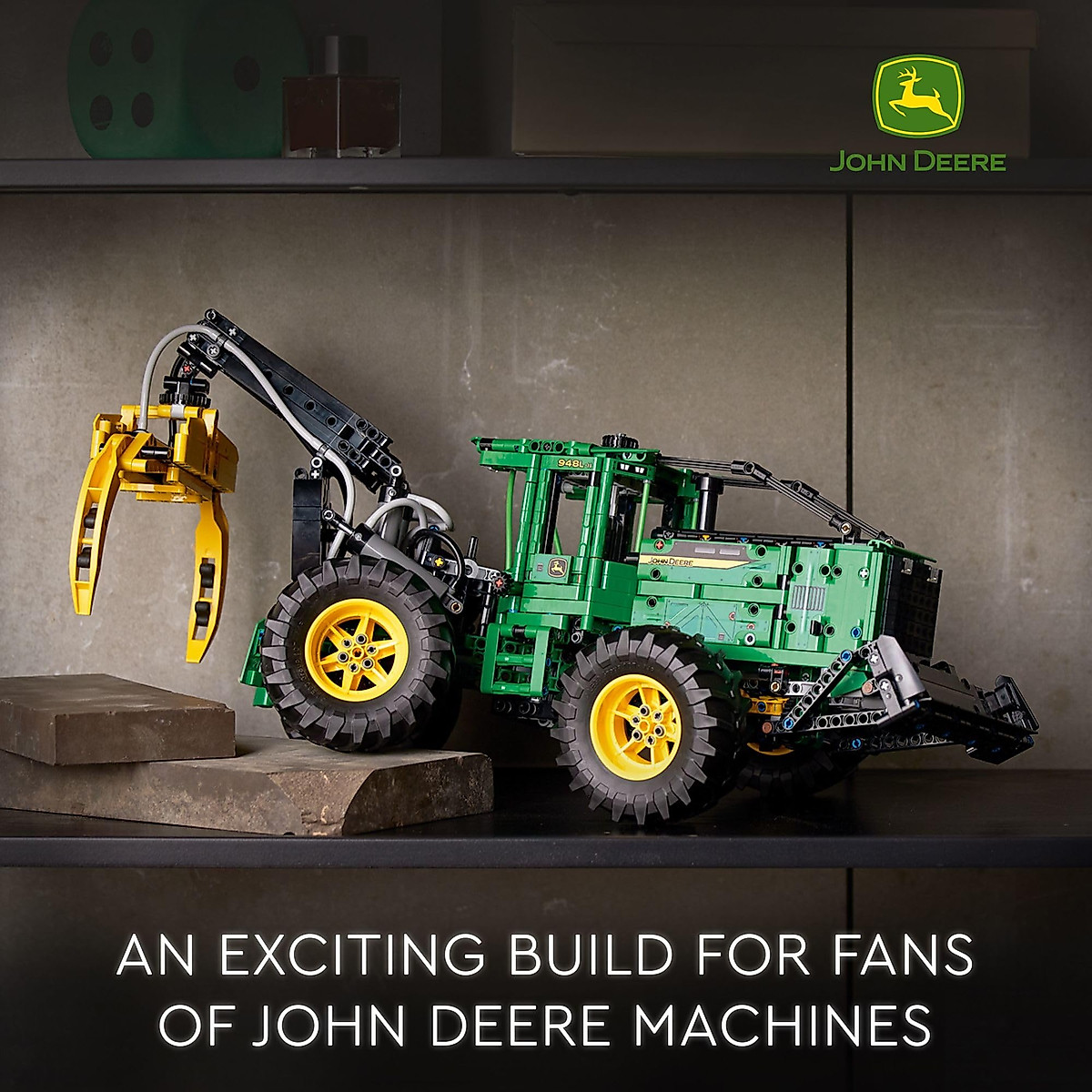 LEGO Technic John Deere 948L-II Skidder 42157 Advanced Tractor Toy Building Kit for Kids Ages 11 and Up, Gift for Kids Who Love Engineering and Heavy-Duty Farm Vehicles