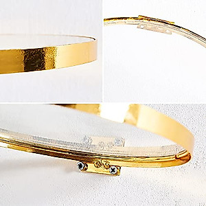 Flocovers Circular Design Small Wall Shelves,Glass Shelf Display Shelf Flexible Use of Wall Space,Floating Shelf for Bedroom, Living Room, Bathroom, Kitchen, Office and More