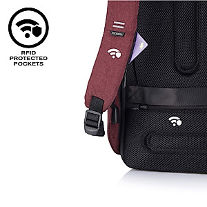 XDDesign Bobby Hero 16 Liter Anti Theft Laptop Backpack, Padded 15.6" Laptop Sleeve, Recycled Material, Water Repellent, USB Charging Port, Travel Carry on Flight Approved for Men&Women