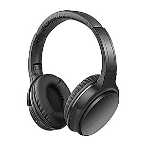 MOMFEI Sports Stereo Headset Headset Headset Headset Music Microphone HK02 Wireless Bluetooth Foldable (Black, One Size)