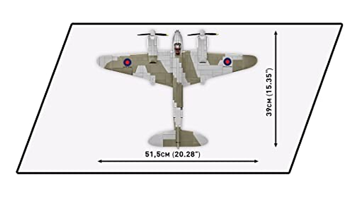 Build WWII Mosquito Plane Model - COBI Historical Collection