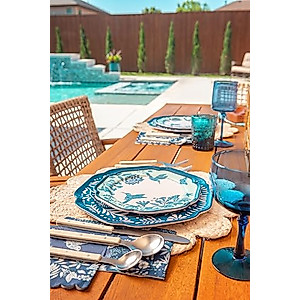 Karma, 20-Count 3-Ply Cocktail Size Paper Napkins, Decorative Guest Paper Napkins for Party Picnic, Dinner, Baby Shower, Bridal Shower, Mermaid