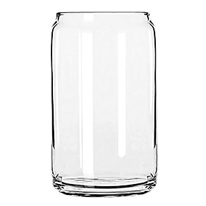 Libbey Glass Can (Set of 24), Clear, 16 fluid ounces