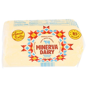 Minerva Dairy Butter Roll Amish Unsalted, 2 lb