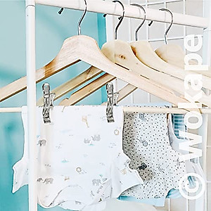 Wokape 10Pcs 6.3 Inch Stainless Steel Garden Clips, Heavy Duty Clamps with Large Open, Strong Grip Clips for Greenhouse Plant Cover Netting/ Garden Shade Cloth/ Beach Towel/ Clothespins/ Quilt