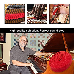 Piano Tuning Kit,YZNlife Professional 16 pcs Piano Tuner Tools Including Tune Hammer Lever Felt, Mutes, Fork,Tuning Wrench,Temperament Strip,Piano Repairing Accessories