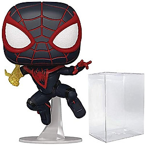 Marvel: Spider-Man Gamerverse - Classic Miles Morales Funko Pop! Vinyl Figure (Bundled with Compatible Box Protector Case), Multicolor, 3.75