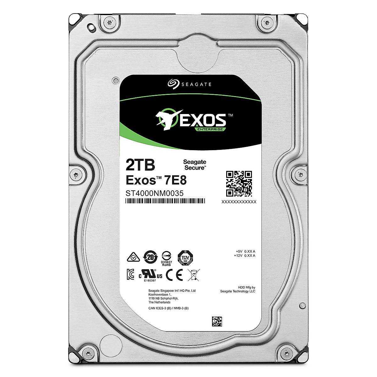 Seagate Enterprise 2TB HDD ST2000NM0055 2TB SATA III 6Gb/s 7200RPM 128MB 3.5" (Renewed)
