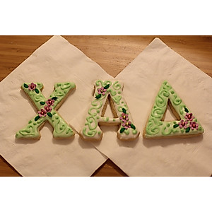 Live Greek, Greek Alphabet Letter Shaped Cookie Cutter, 3 Inches Long, Great Gift, Big Sis/Lil Sis, Fundraising, Parties, Sororities, Fraternities, Panhellenic, Art Stencil - TAU Shape