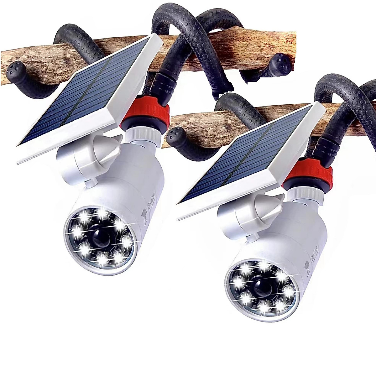 Camping Motion Sensor Light Outdoor Waterproof Aluminum, 9W 1400LM (130W Equi.) Solar Camping Lights, Solar Power Motion Sensor Flood Led Spotlight for Camp Porch Deck Path Patio Yand Post Step