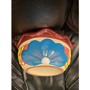 2-Made in Mexico Grande Liso Plato Hondo Para Menudo Caldo Pozole Sopa Pozolero Ceramico Cazo Casserole Dish Serving Bowl Soup Cereal Beans Rice Stew Mole Frijol Carnitas 5" Mexicana