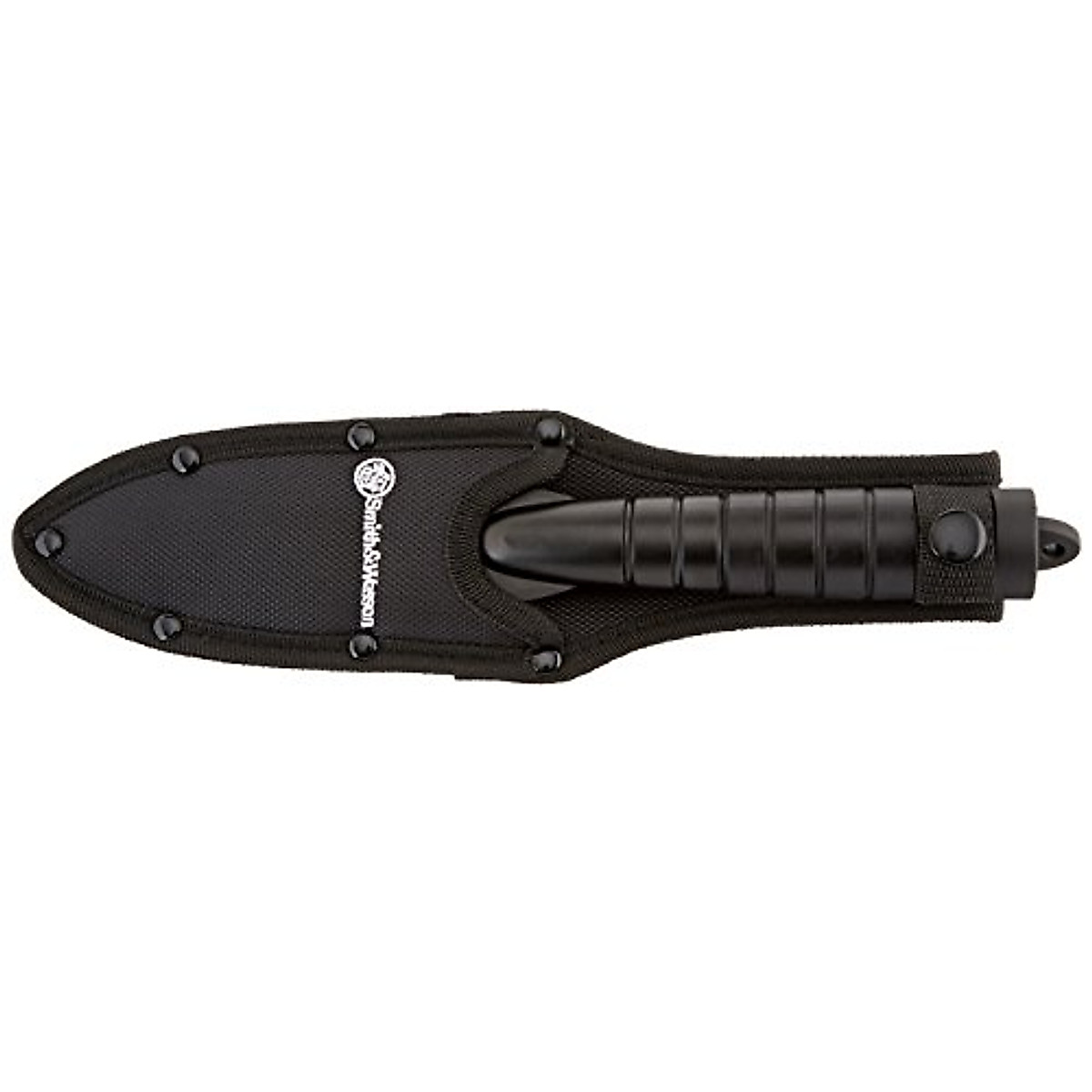 Smith & Wesson SW8 10.7in Stainless Steel Spear with 4.2in Blade and Nylon Handle for Outdoor, Tactical, Survival and EDC