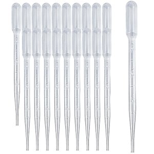 Zkupanx 20 PCS 3ml Dropper Pipettes - Disposable Pipettes Dropper for Accurate Liquid Transfer, Perfect for Essential Oils, Resin, Crafts, Labs, Kids Activities - Plastic Pipette, Droppers