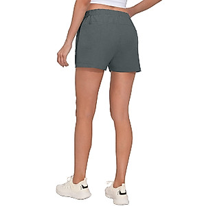 Little Donkey Andy Women's Quick Dry Running Shorts, 3 Inch Breathable Golf Hiking Athletic Shorts with Liner, Air Hole Tech Gray Heather S