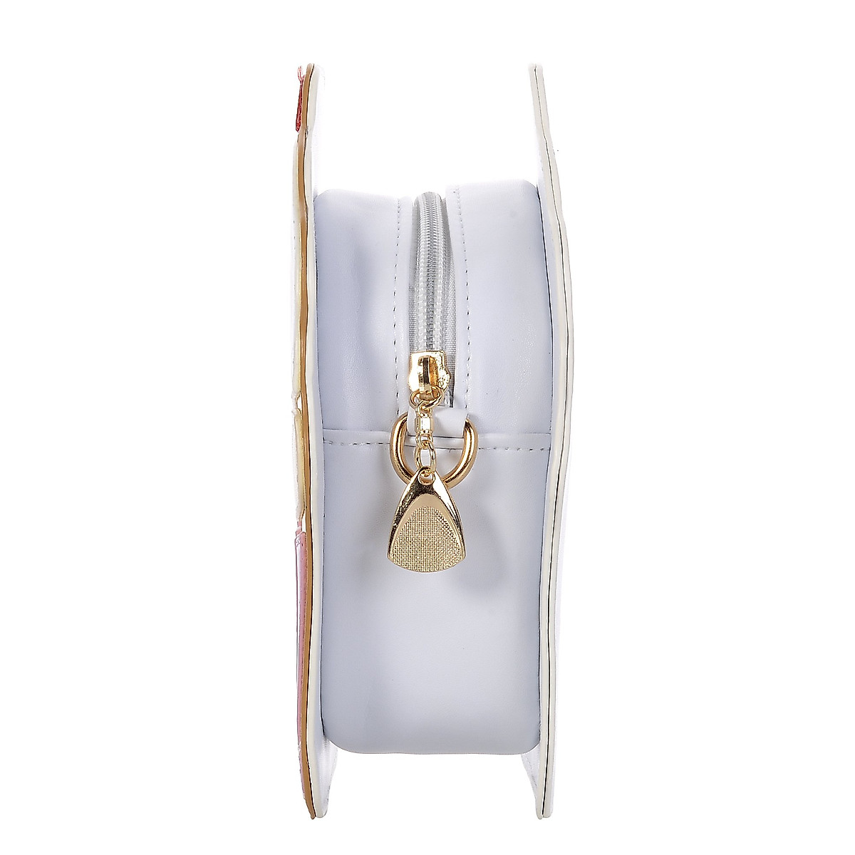 QZUnique Food Shape Cross Body Bag PU Cartoon Purse Ice Cream Sholuder Bag Handbag with Removable Chain