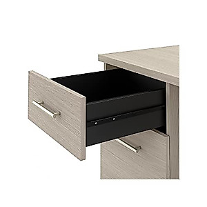Bush Furniture Somerset 72W Office Desk with Drawers in Sand Oak
