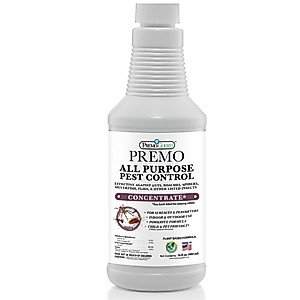 Pest Control by Premo Guard – 16 oz Concentrate Makes Up to 2.5 Gal – Bug, Roach, Fleas, Fruit Fly, Ant, Spider Killer – Effective Plant Based – Child and Pet Safe