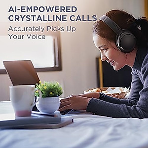 1MORE SonoFlow SE Active Noise Cancelling Wireless Headphones, Over Ear Bluetooth Headphones with DLC Dynamic Driver, 70H Playtime, Clear Calls, Custom EQ via app