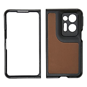 for Oppo Find N2 Shiny Phone Case, Ultra Thin and Slim Shockproof Protection Case, Anti Drop Foldable Phone Protective Cover for Oppo Find N2 (White)