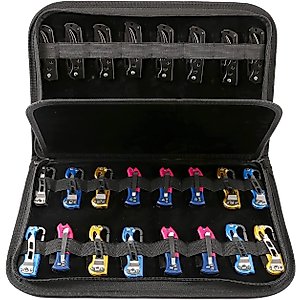 Knife Case,Knife Display Case,Knife Storage,32 Slots Folding Knife Holder Organizer,Butterfly Pocket Knife Carrier,Knives Collection Protector For Survival Tactical Outdoor EDC Mini Knife (Black)