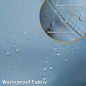 MUTUSHI Patio Furniture Cover Set 4 Piece Outdoor Furniture Cover Waterproof, Thicker Heavy Duty Lawn Outdoor Patio Furniture Set Covers -Twilight Blue