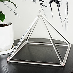 TERRITORY Crystal Singing Pyramid Rainbow Colored 12 inch - Perfect Healing Musical Instrument