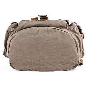 Gootium 21101AMG-S Specially High Density Thick Canvas Backpack Rucksack, Army Green Size Small