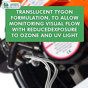 GARDEN SECRETS (4 sizes) Fuel Line Fuel Hose Replacement Fuel Tube for Lawn Mower String Trimmer Chiansaw Blower Generator Power Tools with Small Engine