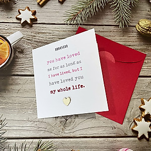 Miatoi Special Mother's Day Card, Birthday Card for Mother from Daughter Son, Sentimental Card for Mom, Thank You Mom, Love You My Whole Life