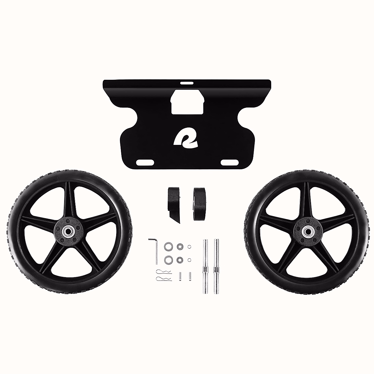 Retrospec Palisade 45 & 65 Qt Cooler Wheel Kit with 12” No-Flat Tires - Durable Straps & Power-Coated Steel Axles - 45 qt