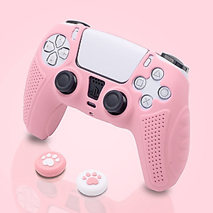 PS5 Silicone Controller Case, Pink PS5 Controller Skin, PlayStation 5 Controller Skin - Light Pink