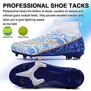 Mens Soccer Shoes Soccer Cleats Women Football Cleats Tacos De Futbol para Hombre Football Shoes for Turf Futsal Shoes Cleats Football Turf Cleats Professional Football Training Boots AG FG