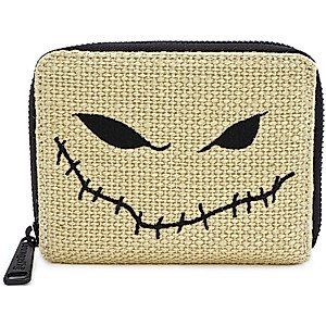 Loungefly x Nightmare Before Christmas Oogie Boogie Burlap Wallet (Beige, One Size)