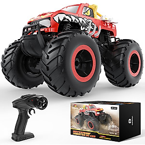 DEERC 1:16 Amphibious RC Monster Trucks IPX7 Waterproof Remote Control Car 4WD Dual Motors All Terrain Off Road 2.4Ghz RC Cars Boat Toys Gifts for Boys Girls Kids Adults