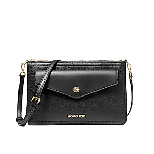 Michael Michael Kors Maisie Medium Pebbled Leather 3-in-1 Crossbody Bag - Black