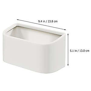 Veemoon Garbage Cans for Kitchen Trash Cabinet Wall Hanging Bathroom Garbage Can Punch Free Small Trash Can Plastic Waste Basket for Rv Office Bedroom Dorm Kitchen Trash Cans