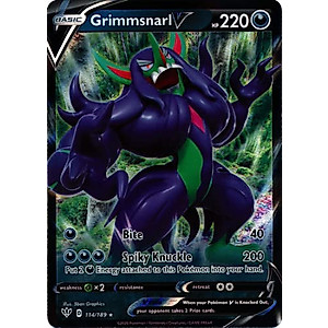 Grimmsnarl V - 114/189 - Ultra Rare Sword & Shield Darkness Ablaze Singles