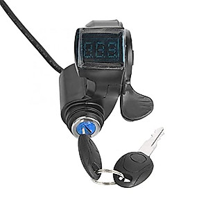 Bike Fender Throttle LCD Display Digital Battery Voltage Power Switch Electric Vehicle E-Bike Motor Throttle E-Bike Parts Mud Guards