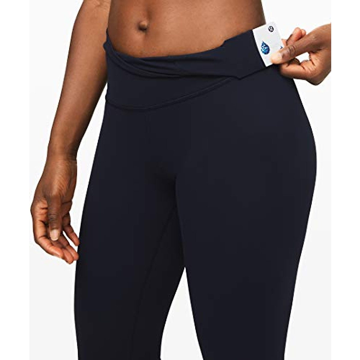 Lululemon Athletica Wunder Under High Rise Crop 23 inches Yoga Pants (True Navy, 4)